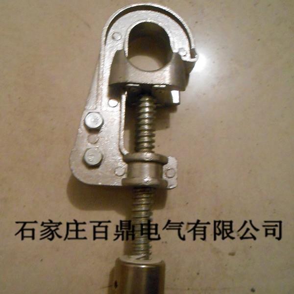 10kv圆口线路接地棒带线 猴头式接地线10kv 百鼎喉头接地线25mm
