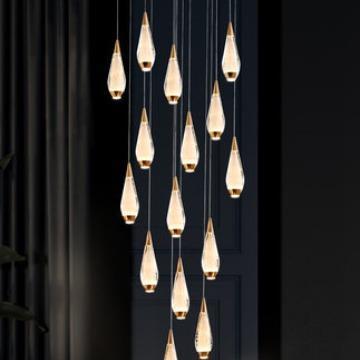 楼梯吊灯长吊灯挑空复式楼大吊灯别墅吊灯loft吊灯楼中楼2022新款