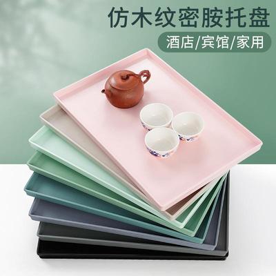 北欧密胺餐具托盘长方形餐厅饭店创意上菜端菜餐盘仿瓷塑料快餐盘