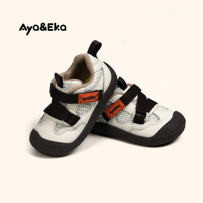 春秋网面透气魔术贴健步鞋