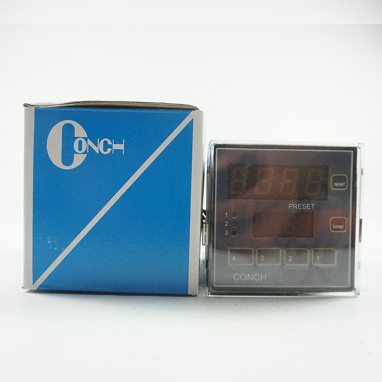 琦胜CONCH计时器 TA-41K-N  4位显示一段设定按键式数显计数器