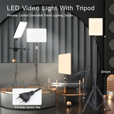 Photo Studio LED 2700k-5700k Video Fill Lamp Light Panel Pho