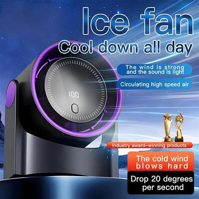 New 100 Level Bladeless Fan Portable Small Usb Charge Silent