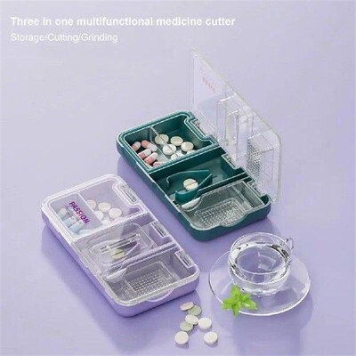 Pill Cutter Box Capacity Food Grade Pill Splitter Crusher