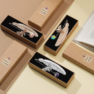 Metal feather bookmark Gifts for teacher lady Gift Christmas