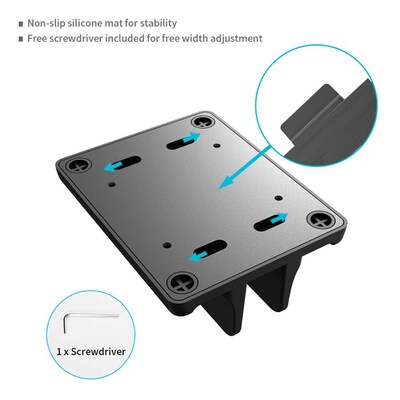 Vaydeer Plastic Vertical Laptop Stand Holder Adjustable Desk