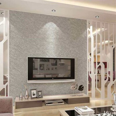 Self-adhesive linen wallpaper warm dormitory bedroom plain s