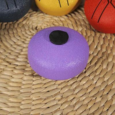 Mini 3 Inch 6 Tone Steel Tongue Drum Mini Hand Pan Drums Dru