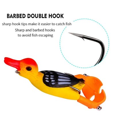 1Pcs Propeller Flipper Duck Fishing Lure Ducking Fishing Fro