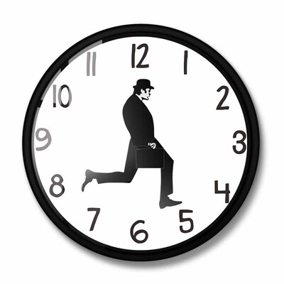 British Comedy Inspired Ministry Of Silly Walk Wall Clock Co