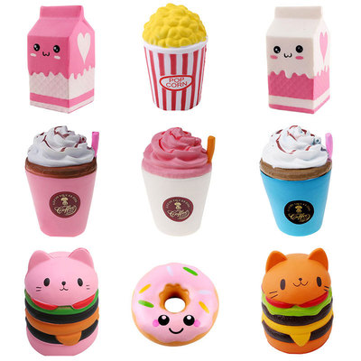 Slow Rising squishie Kawaii food Squishy Toys慢回弹发泄玩具