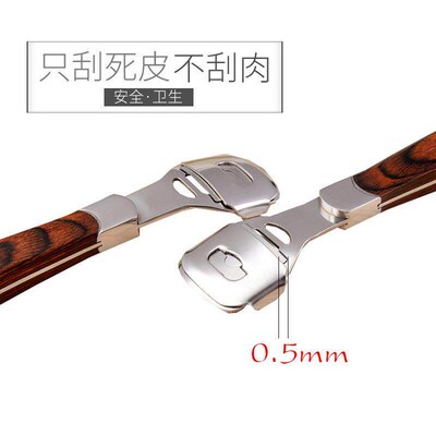 Color wooden handle stainless steel pedicure knife foot
