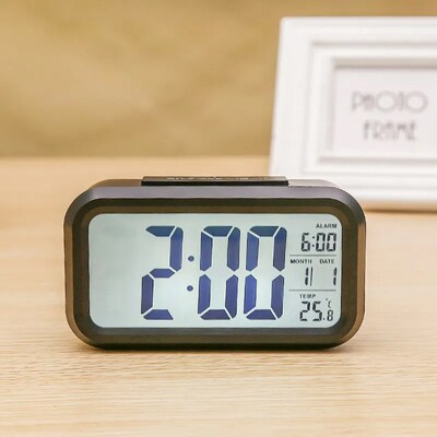 Night-light LED electronic clock alarm small 夜光静音小闹钟