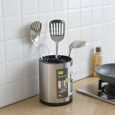 Knief holder tube spoon storage box rack kitchen cutlery org
