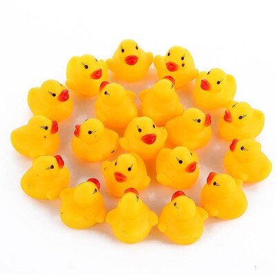 Cute Baby Kids Squeaky Rubber Small Ducks Baby Shower Water