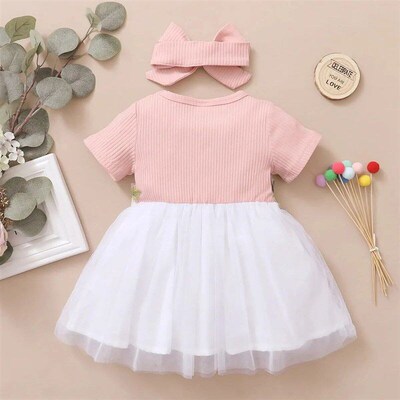 1-3 Years Newborn Baby Girl Princess Dress Embroideried Flow