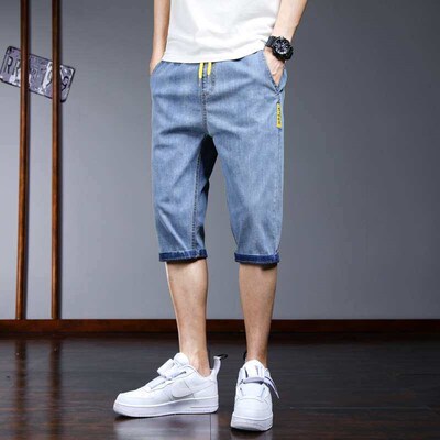 Denim Shorts Mens Summer New Mens Thin Cropped Pants tendy