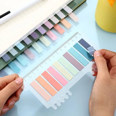 200pcs Index Sticky Note Tabs, Writable Page Marker for BooK