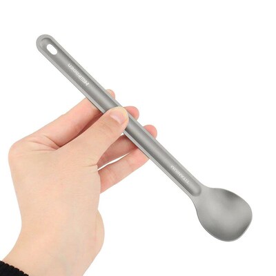 Titanium Long Handle Spoon Fork Light Weight Titanium Tablew