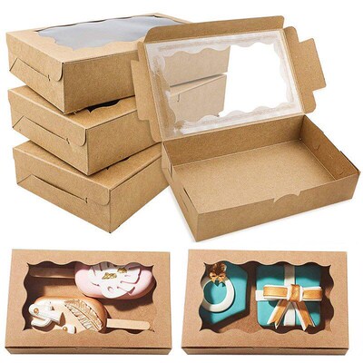 10 units cake boxes with window, bakery boxes, pastry boxes