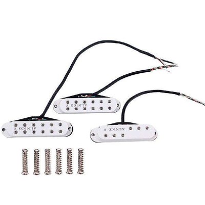 HOMELAND 3Pcs Mini Alnico V Single Coil SSS Guitar Pickups