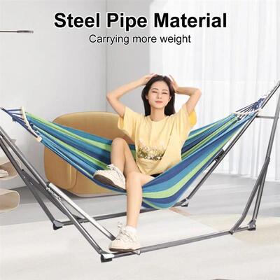 Foldable Hammock Stand, Collapsible Camping Hammock And Stan