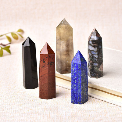 30 Color Natural Stones Crystal Point Wand Amethyst Rose Qua