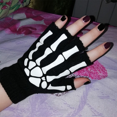 Halloween Supplies Luminous Gloves for Winter Hand Warmer No