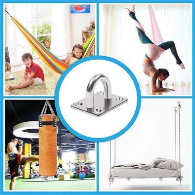 Mount Stainless Heavy Duty Ceiling Hanging Hook Set Swing