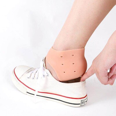 Silicone Heel Protector Sleeve for Moisturizing and Preventi