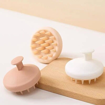 Full Silicone Scalp Massage Shampoo Brush,Head Scrubber with