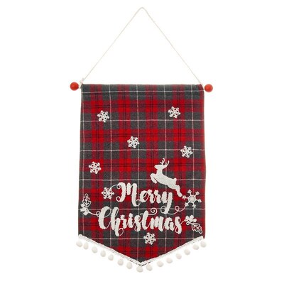 1PC Christmas party decoration hanging flags hanging cloth