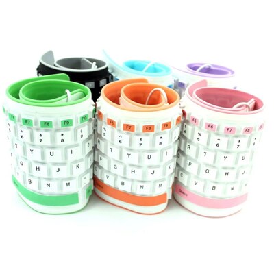 New Portable Silent Foldable Silicone Keyboard USB Wired Fle