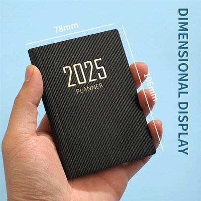 2025 A7 Agenda Book Mini Portable Diary Weekly Planner Noteb