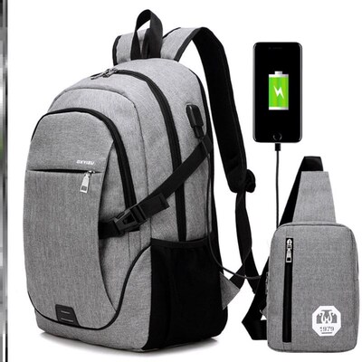 Laptop Backpack with USB School Backpack Bag 双肩包