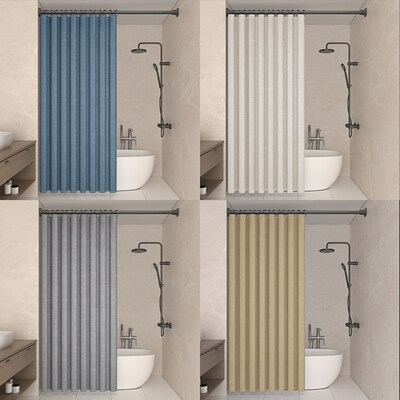 Waterproof bathroom shower curtain shading curtain all warm