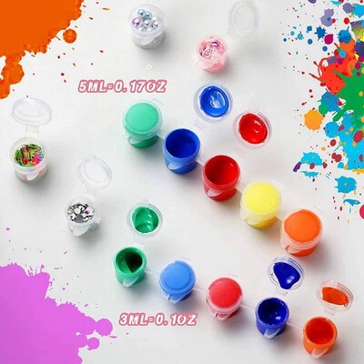 New 100 Strips 600 Pots Empty Paint Strips Paint Cup Clear P