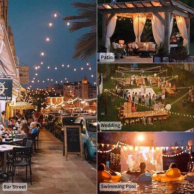 Outdoor G40 LED String Lights Waterproof Connectable Retro E