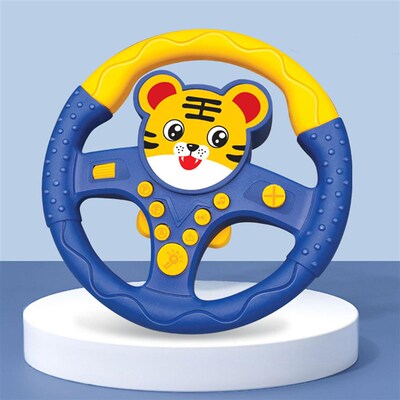 Steering Wheel Car Seat Toy for Interactive Game Sounding To