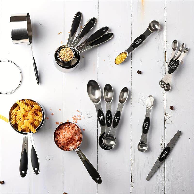 23 piece stainless steel measuring spoon set with scale量勺