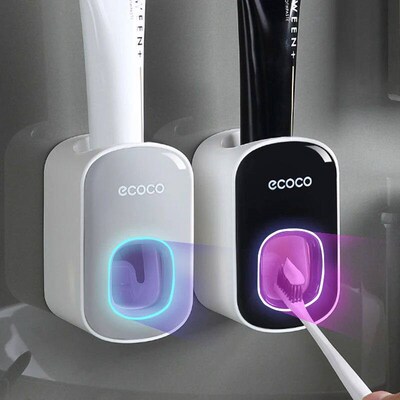Wall Mount Automatic Toothpaste Dispenser Bathroom Accessori