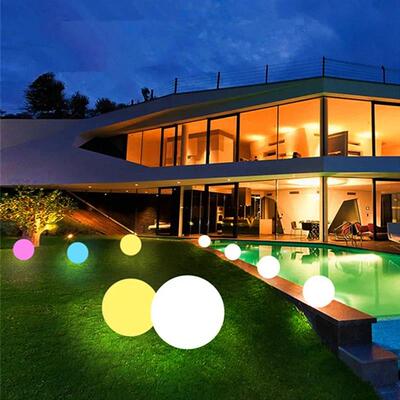 Waterproof LED Garden Ball Light Rechargeable Landscape Ligh