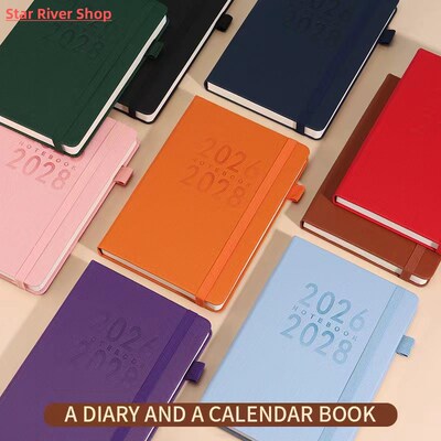 2026-2028 3-Year Minmalist Notebook Monthly Planner Calendar