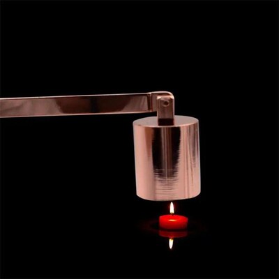Stainless Steel Smokeless Candle Wick Bell Snuffer Home Hand