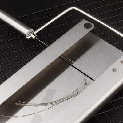 Stainless Steel Cheese Slicer Cutter Accurate Size Scale Wit