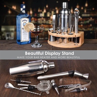 Bartender Kit  Cocktail Shaker Set Mixed Drink Bar Tool Set