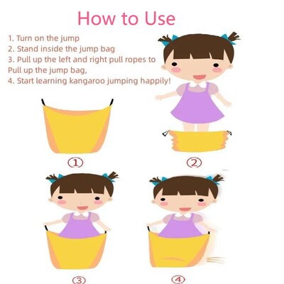 4PCS Outdoor Sports Props Kangaroo Jumping Bag Sack Race Gam