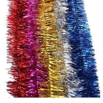 2m Glitter Tinsel Garland Colorful Christmas Tree Bar Decor