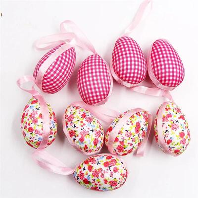 Easter Fabric Rabbits Carrots Colorful DIY Haning Crafts for