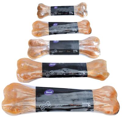 5 Inch Leather Cowhide Bone Molar Teeth Clean Stick Dog Chew